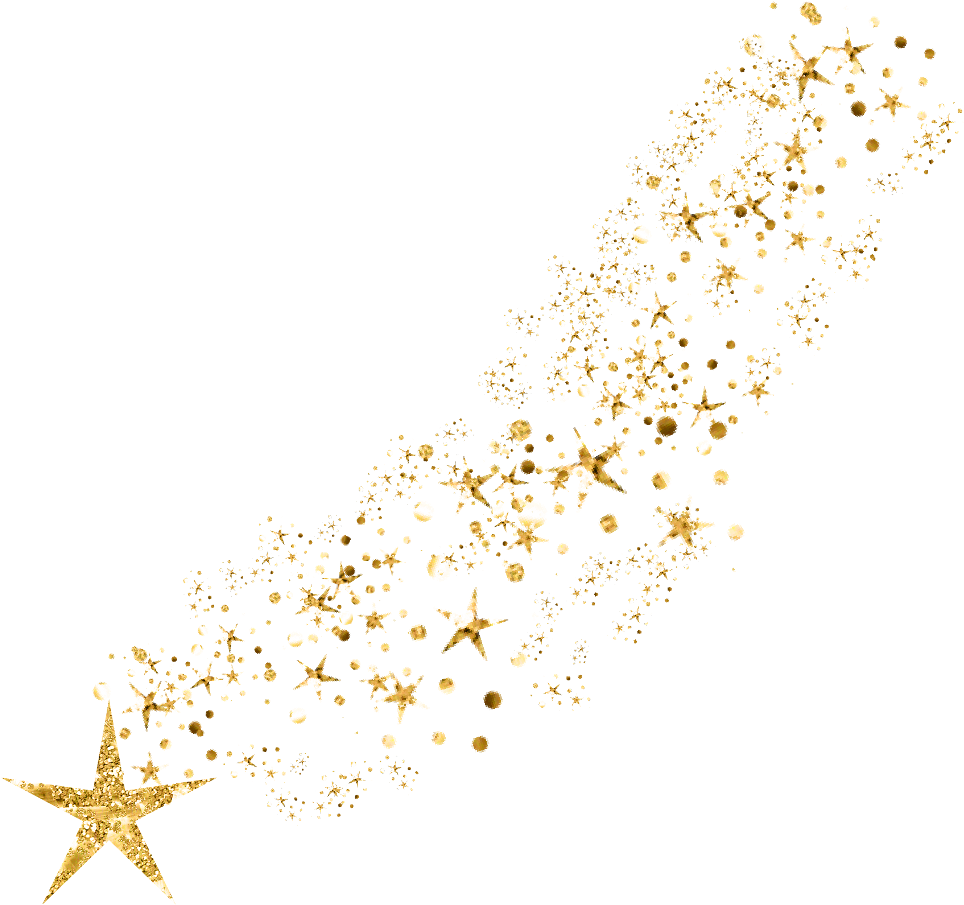 Download Star Shootingstar Gold Glitter Ftestickers - Gold Glitter ...