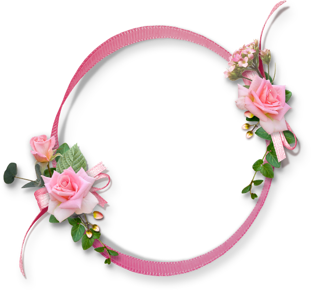 Download HD Pink Roses Frames - Pink Roses Frame Png Transparent PNG ...