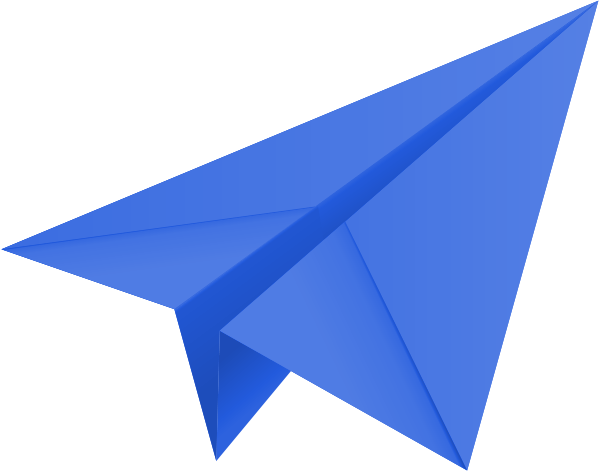 Download Shipping - Blue Paper Airplane Icon - HD Transparent PNG ...