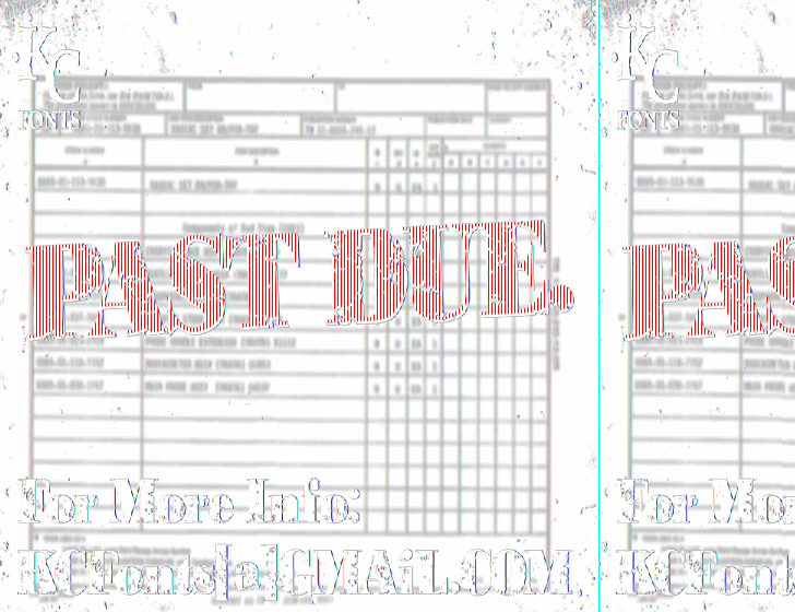 Download Free Past Due Font - Number - HD Transparent PNG - NicePNG.com