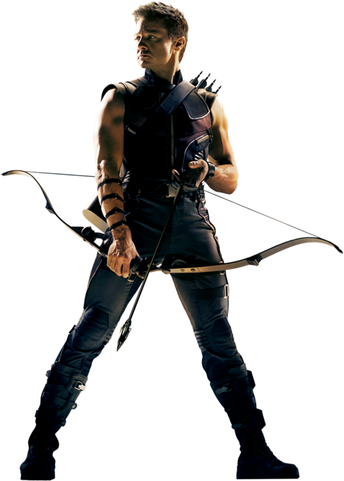 Download Hawkeye Free Transparent Png - Clint Avengers White Background ...