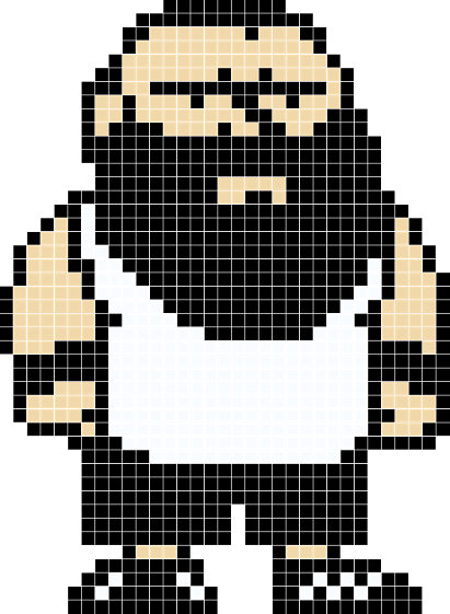 Download Never Miss A Moment - Pixel Art Fat Man - HD Transparent PNG ...