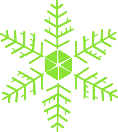 Download HD Clip Arts Related To - Green Snowflake Clipart Transparent ...