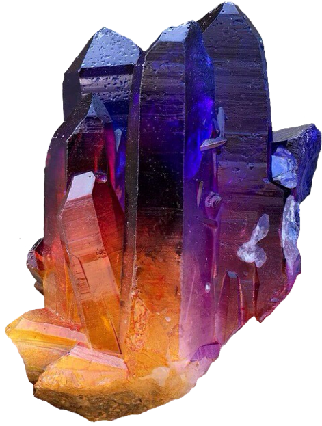 Download Orange And Purple Crystal - Beautiful Rainbow Aura Quartz - HD ...