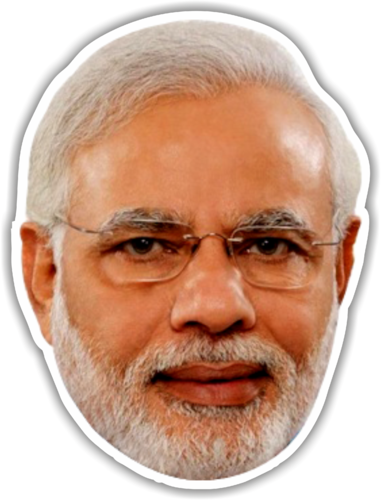 Download Paper Face Mask, For Promotional And Events - Modi Ji Png Face ...