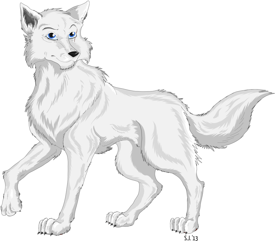 Download Cute Arctic Wolf Drawing - Drawing - HD Transparent PNG ...