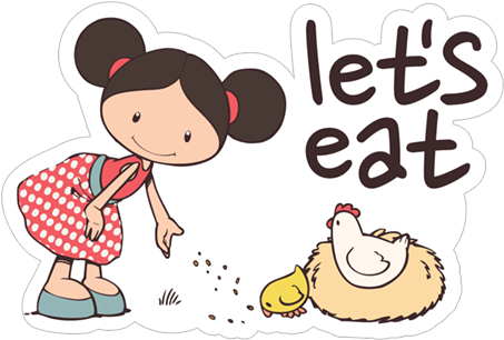 Download Let's Eat - Cartoon - HD Transparent PNG - NicePNG.com
