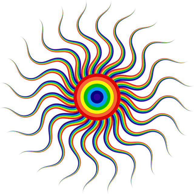 Download HD Abstract, Art, Colorful, Prismatic, Rainbow, Sun, Swirl ...