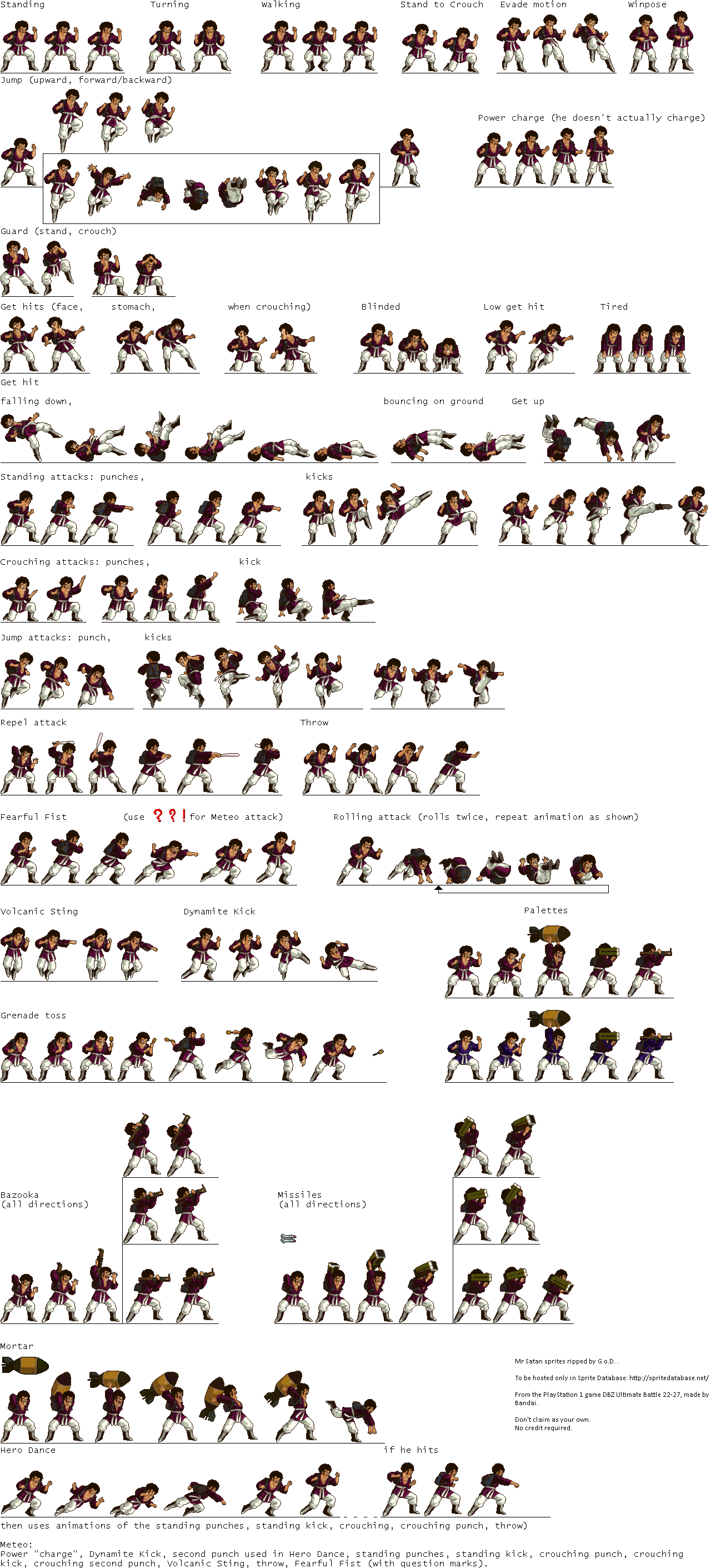 Download Click To View Full Size - Sprites Mr Satan - HD Transparent ...