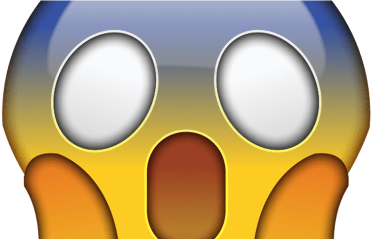 Download High Resolution Omg Face Emoji Shocked And Scared By - Smiley ...