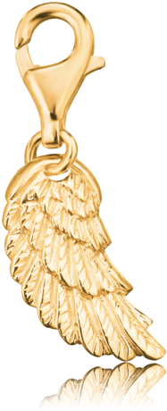 Download HD 18ct Gold Plated Angel Wing Charm - Engelsrufer Silver ...