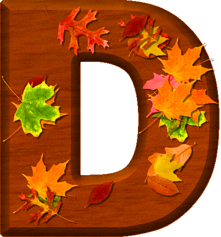 Download HD Letter Clipart Autumn - Alphabet Letters Leaves Transparent ...