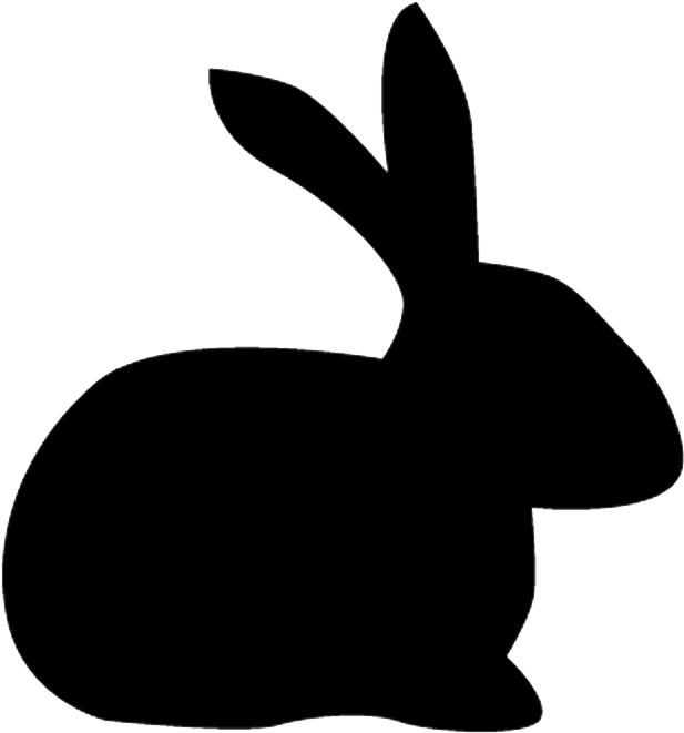 Download Animalhq Bunny Rabbit Silhouette - Rabbit - HD Transparent PNG ...