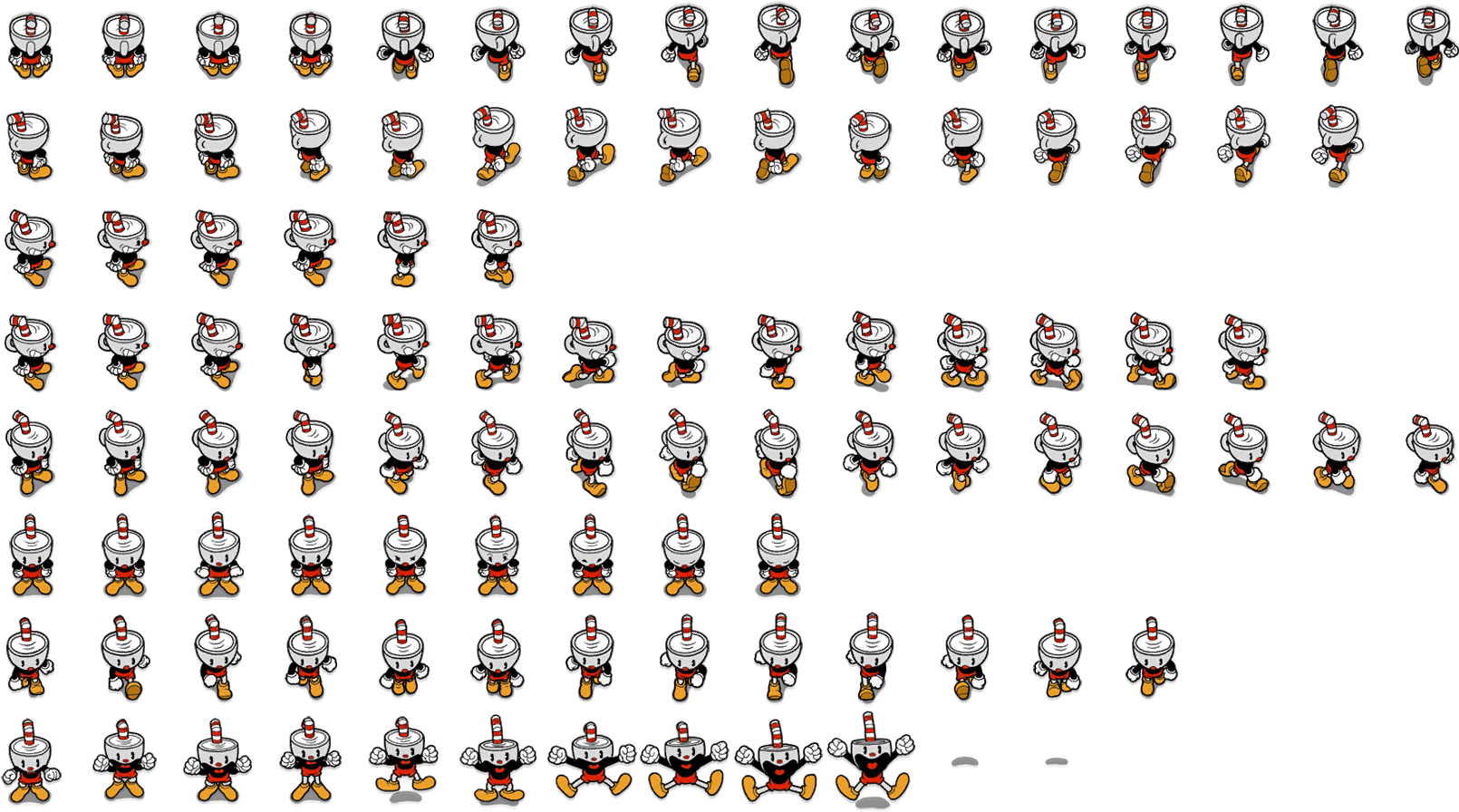 Download Click For Full Sized Image Cuphead - Cuphead Sprites - HD ...