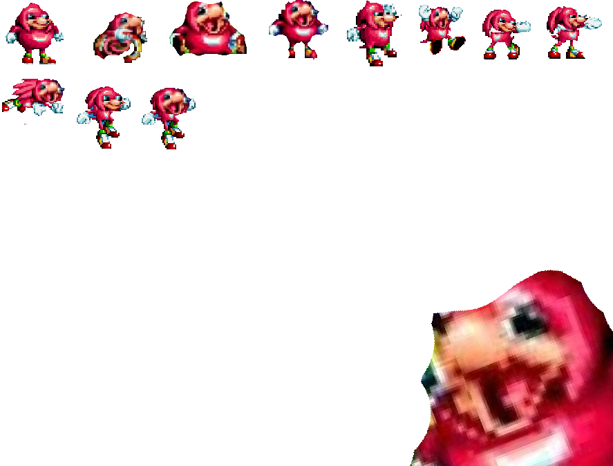 Download Sonic Mania Ugandan Knuckles Sprite - HD Transparent PNG ...