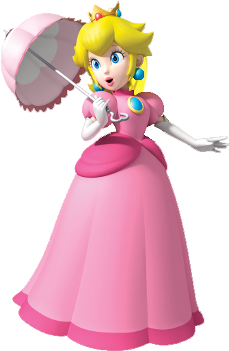 Download Peach With Parasol - Super Mario Characters Princess Peach ...