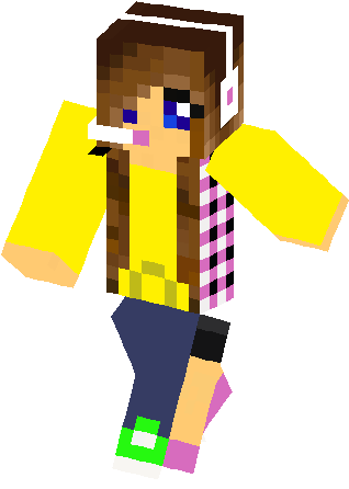 Download Gamer Girl Skin - Chica Gamer Minecraft Png - HD Transparent ...