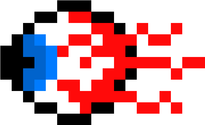 Download HD Demon Eye-terraria - Demon Eye Pixel Art Transparent PNG ...