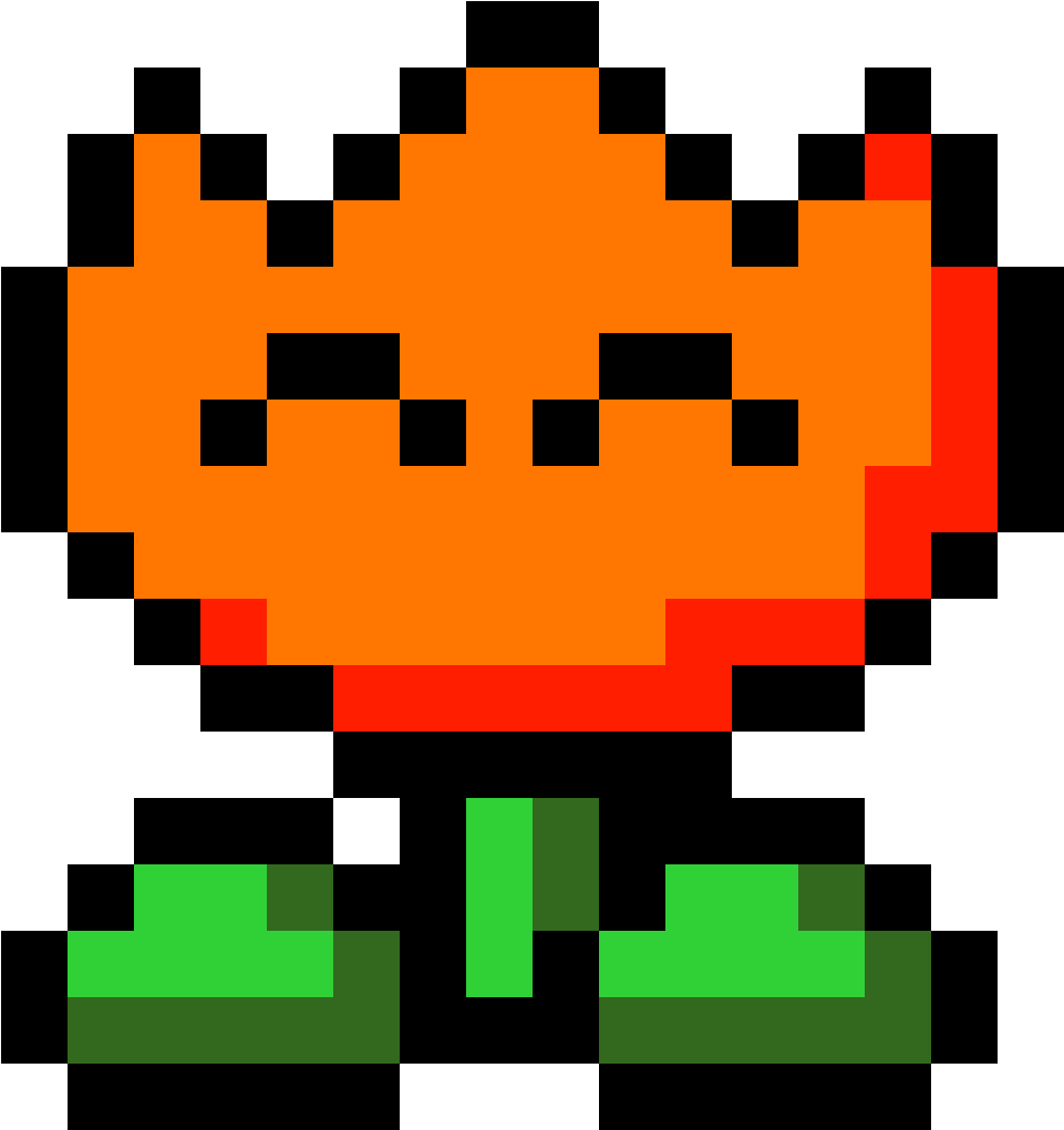 Download HD Fire Flower [2] - Super Mario World Ice Flower Transparent ...
