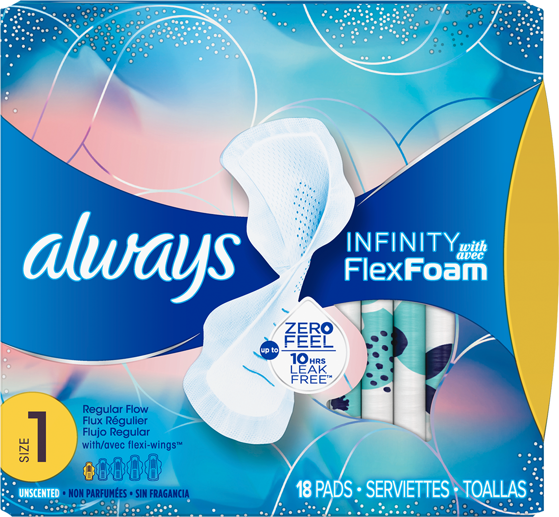 Download Always Infinity Size 1 Regular Pads With Wings, Unscented ...