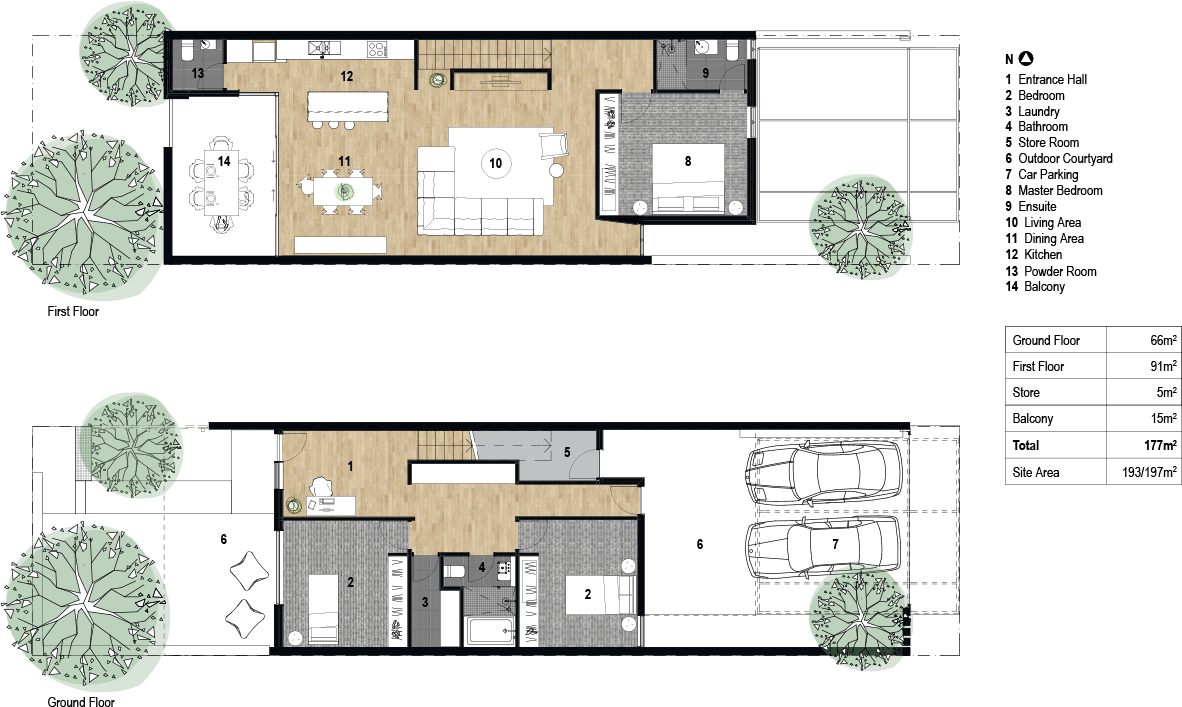 Download HD Floorplan Terrace House - Terrace House Architecture Plan ...