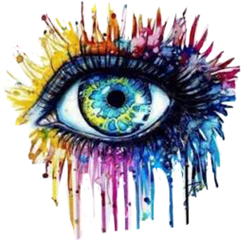 Download Eye Sticker Challenge On Picsart Jpg Free Library - Watercolor ...