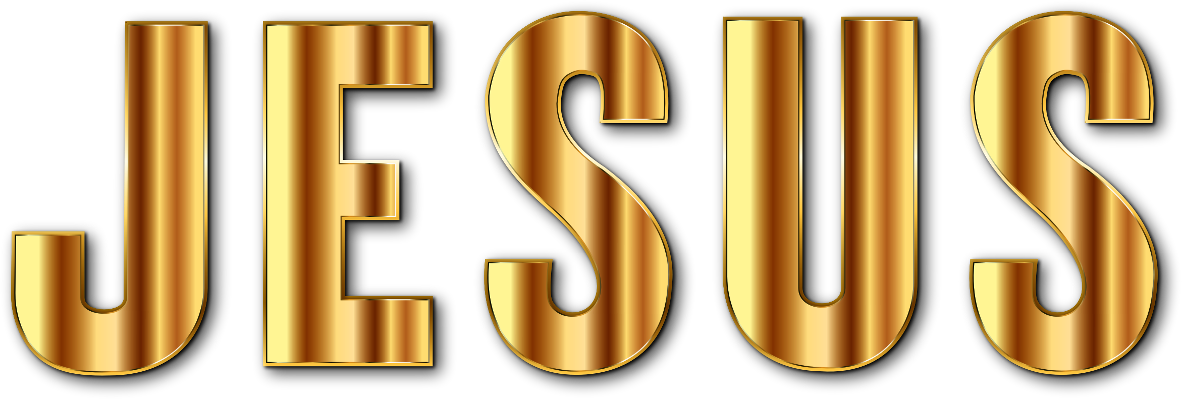 Download This Free Icons Png Design Of Gold Jesus Typography - HD ...