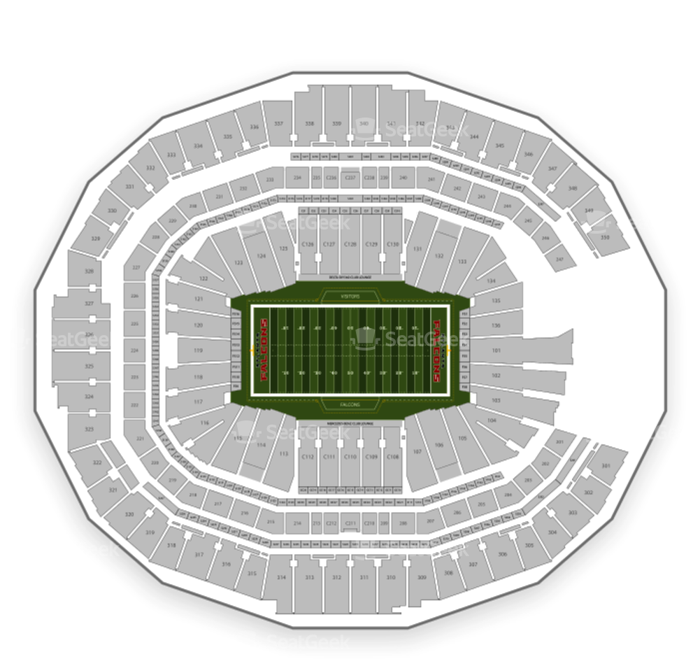 Download HD Atlanta Falcons Seating Chart - Atlanta Falcons Transparent ...