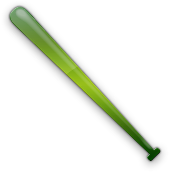 Download HD Download - Green Baseball Bat Png Transparent PNG Image ...