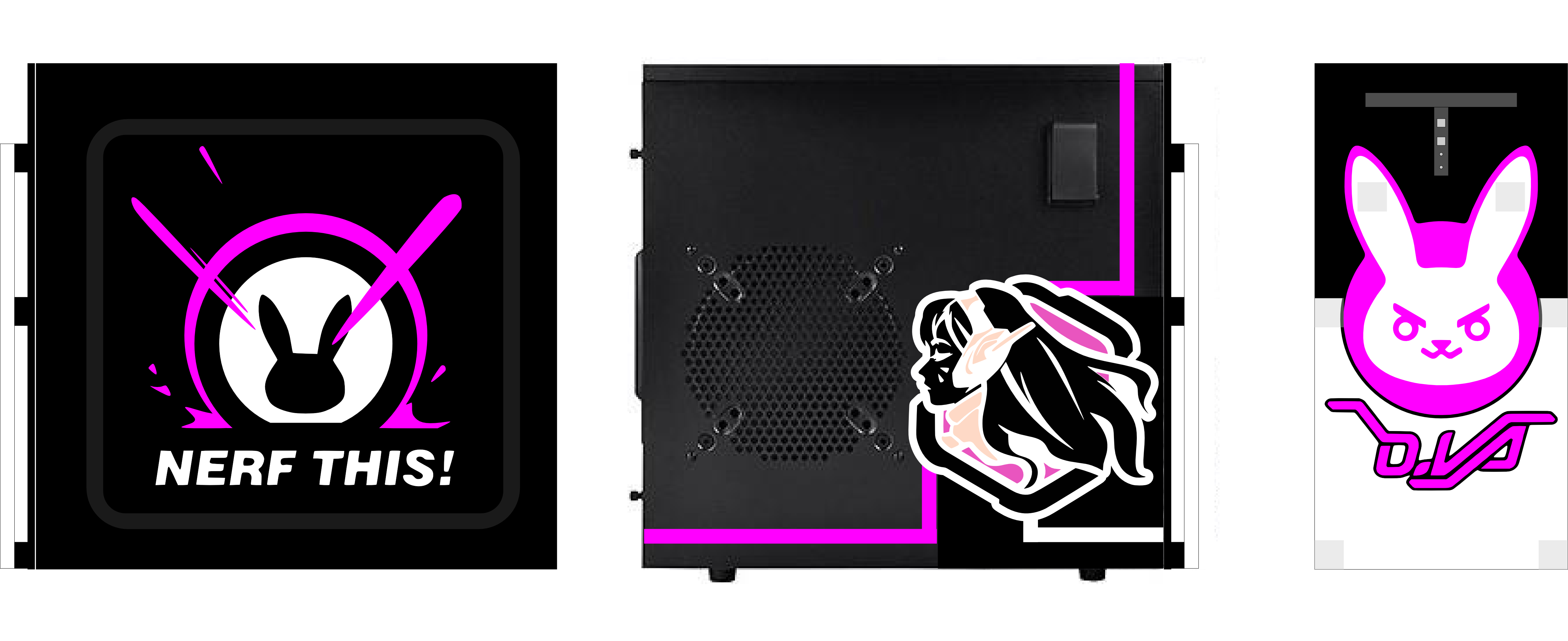 Download U6i03zi - Overwatch Dva Pc Case - HD Transparent PNG - NicePNG.com