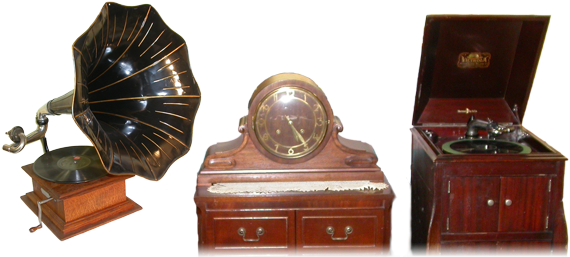 Download Two Phonographs And A Clock - Vintage Music Box Png - HD ...