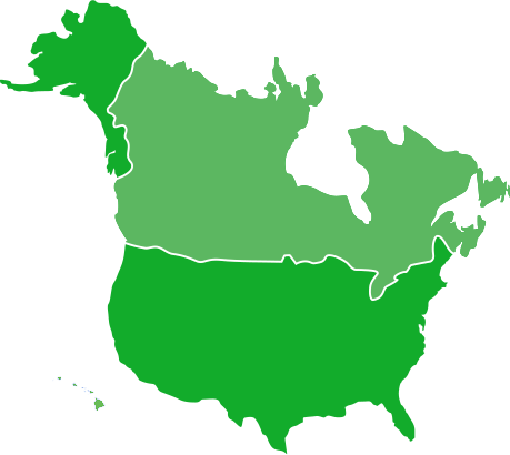 Free Us Canada Vector Map