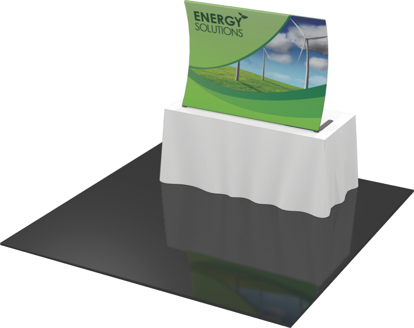 Download HD Table Top Wave Shape Design 1 Trade Show Display - Trade ...