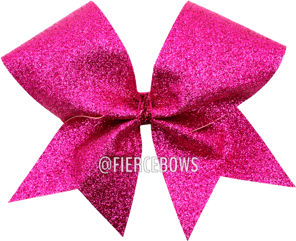 Download Fuchsia Glitter Cheer Bow Fierce Bows - Cheerleading - HD ...