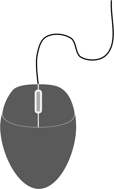 Download Computer Mouse Clipart Clip Art - Black Computer Mouse Cartoon ...