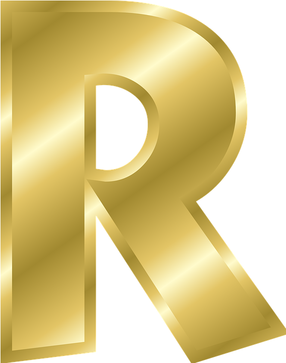 Download Letter R In Gold - HD Transparent PNG - NicePNG.com