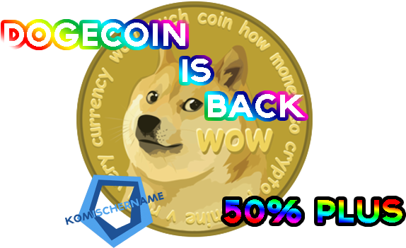 Download HD Dogecoin Is Back De And En Steemit - Dog Coin Crypto ...