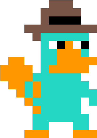 Download Perry The Platypus - Pixel Art Perry The Platypus - HD ...