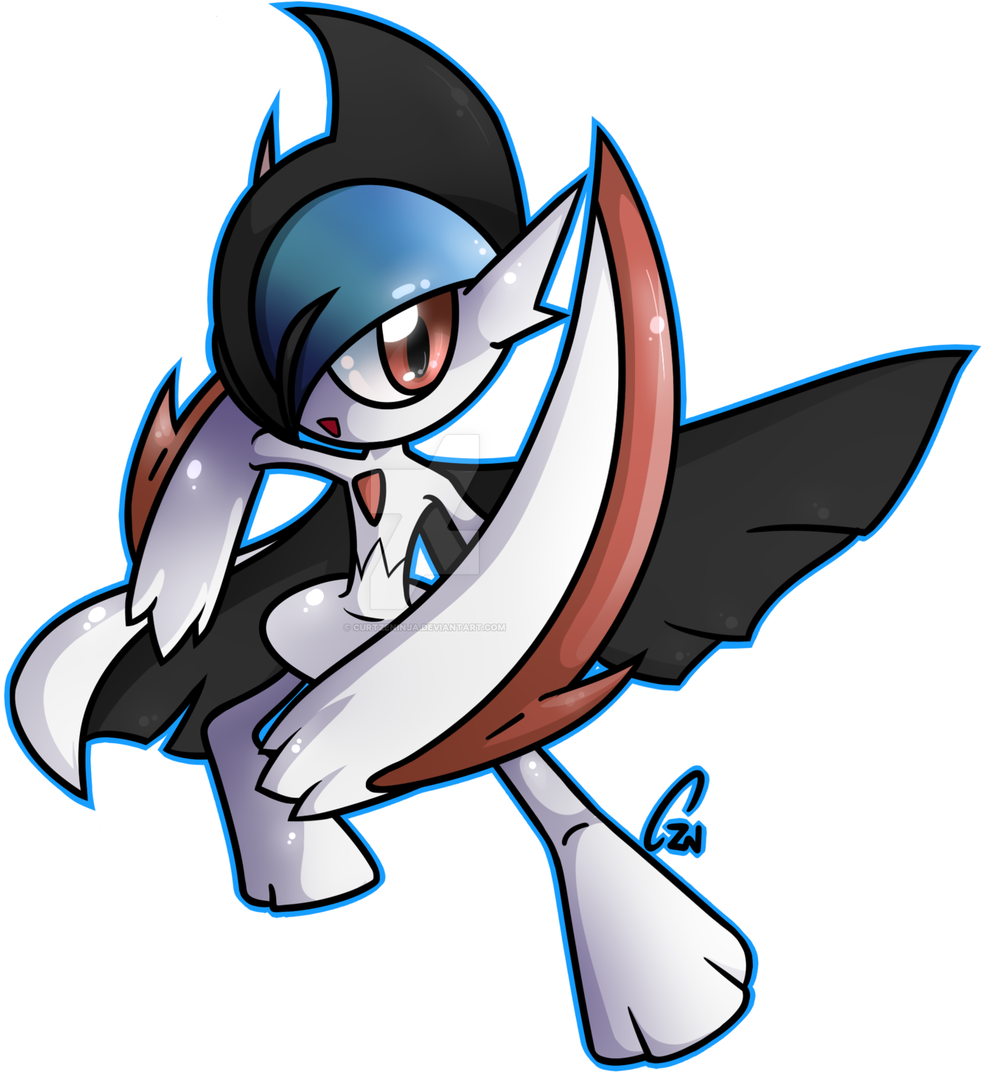 Download HD Shiny Gallade - Pokemon Mega Gallade Shiny Transparent PNG ...
