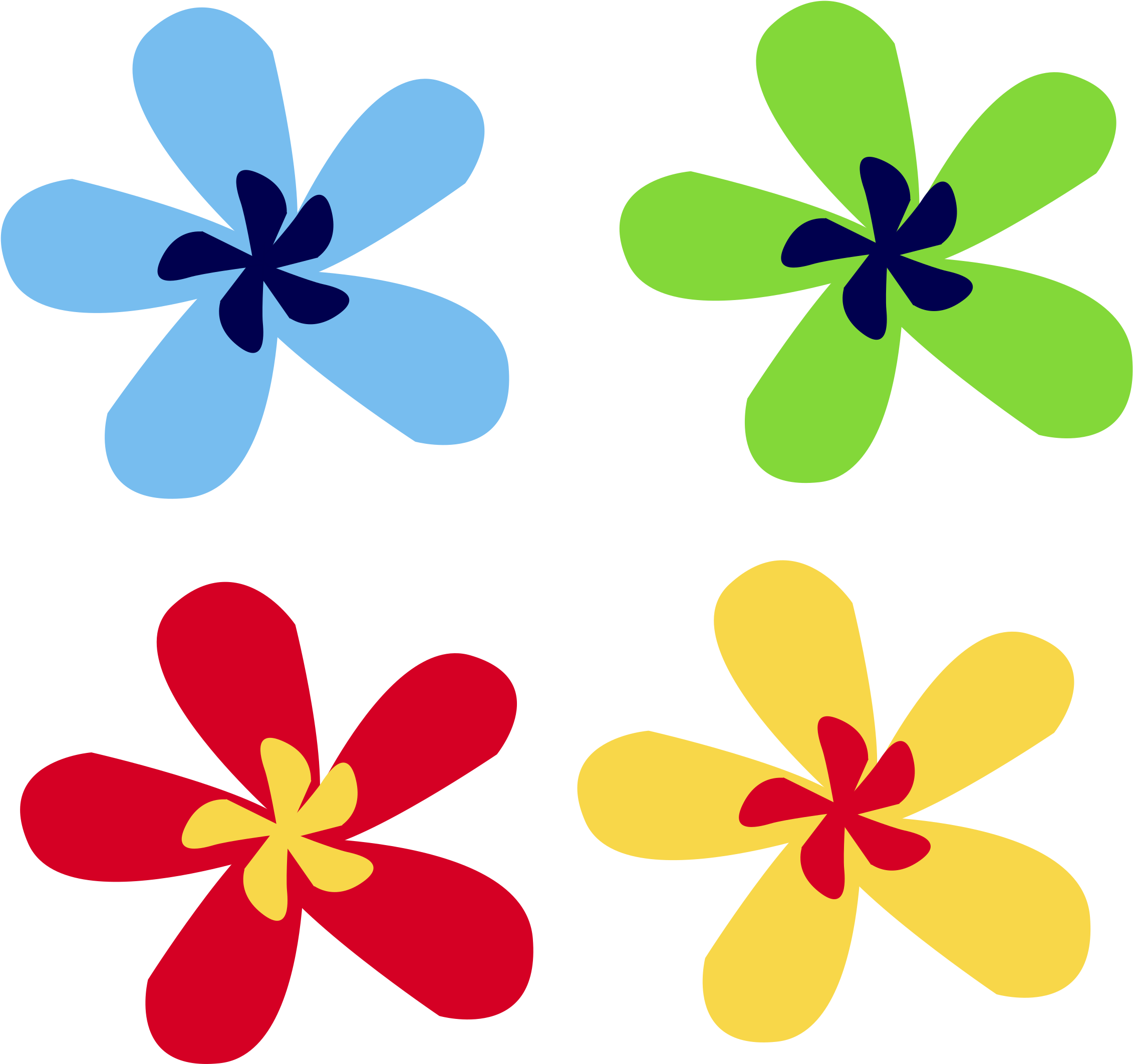 Download Rainbow Flower Clipart Png - Design Clipart Flower - HD ...