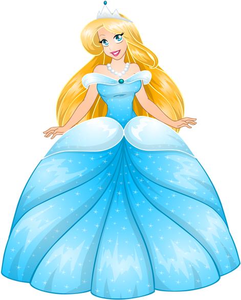 Download Free Pretty Princess Clip Art - Blue Princess Clip Art - HD ...
