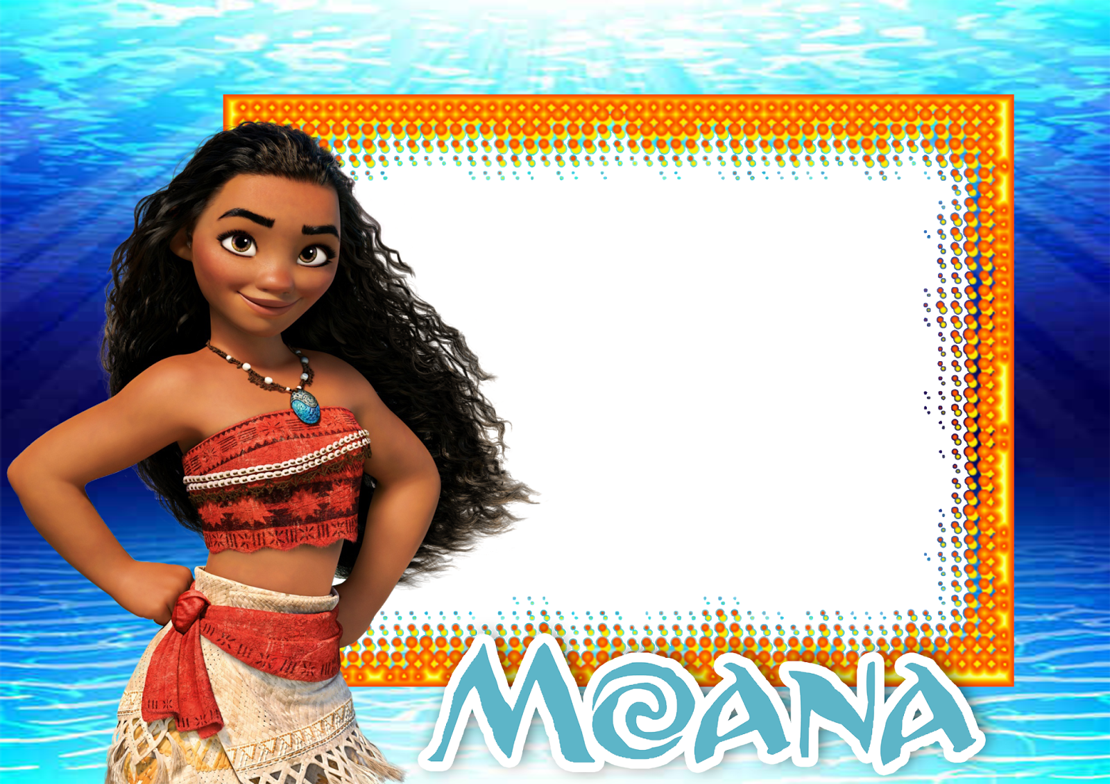 Download HD Moana - Moana Birthday Invitations Template Transparent PNG ...