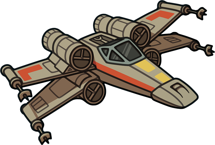 Download 28 Collection Of X Wing Drawing Simple - Star Wars X Wing Clip ...
