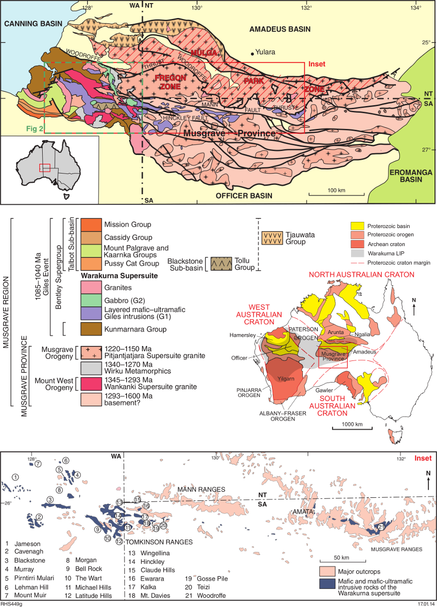 Download Simplified Geological Map Of The Musgrave Province, - Large ...