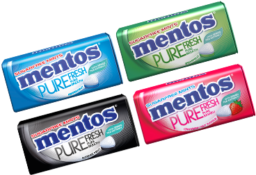 Download HD Mentos Pure Fresh Tin Transparent PNG Image - NicePNG.com