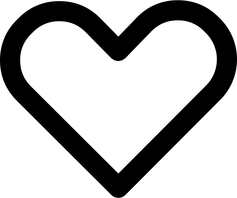 Download Heart Comments - Outline Heart Icon - HD Transparent PNG ...
