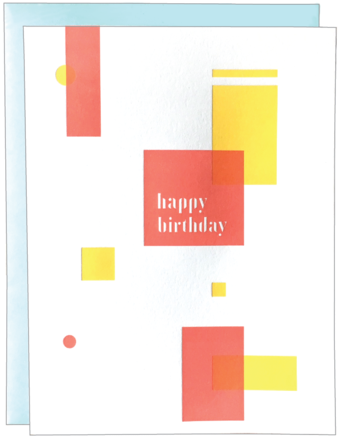 Download HD Modern Birthday Card - Midnight Press Transparent PNG Image ...