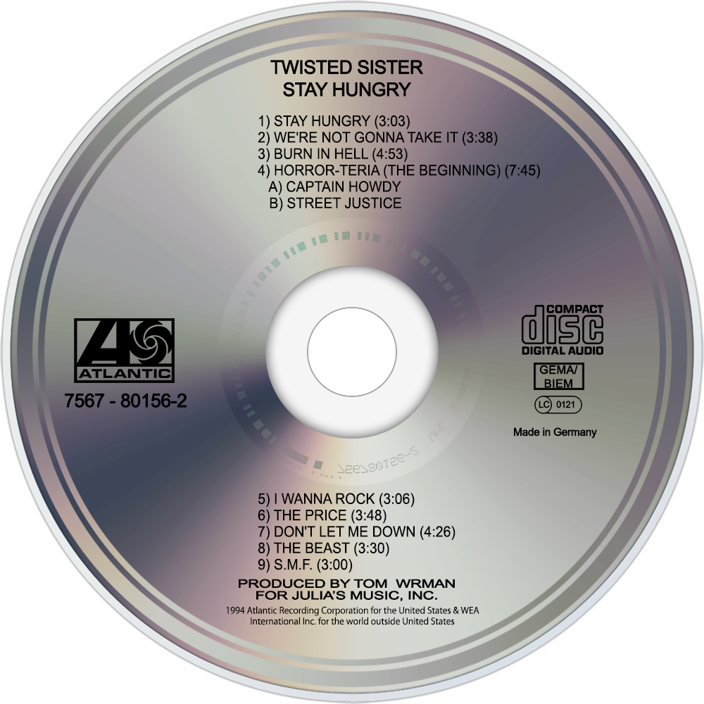 Download Twisted Sister - Twisted Sister Come Out And Play Cd - HD Transparent PNG - NicePNG.com