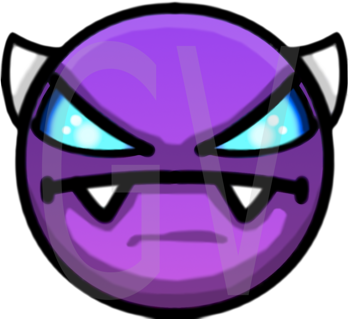 Download Artworkeasy - Geometry Dash Easy Demon Icon - HD Transparent ...