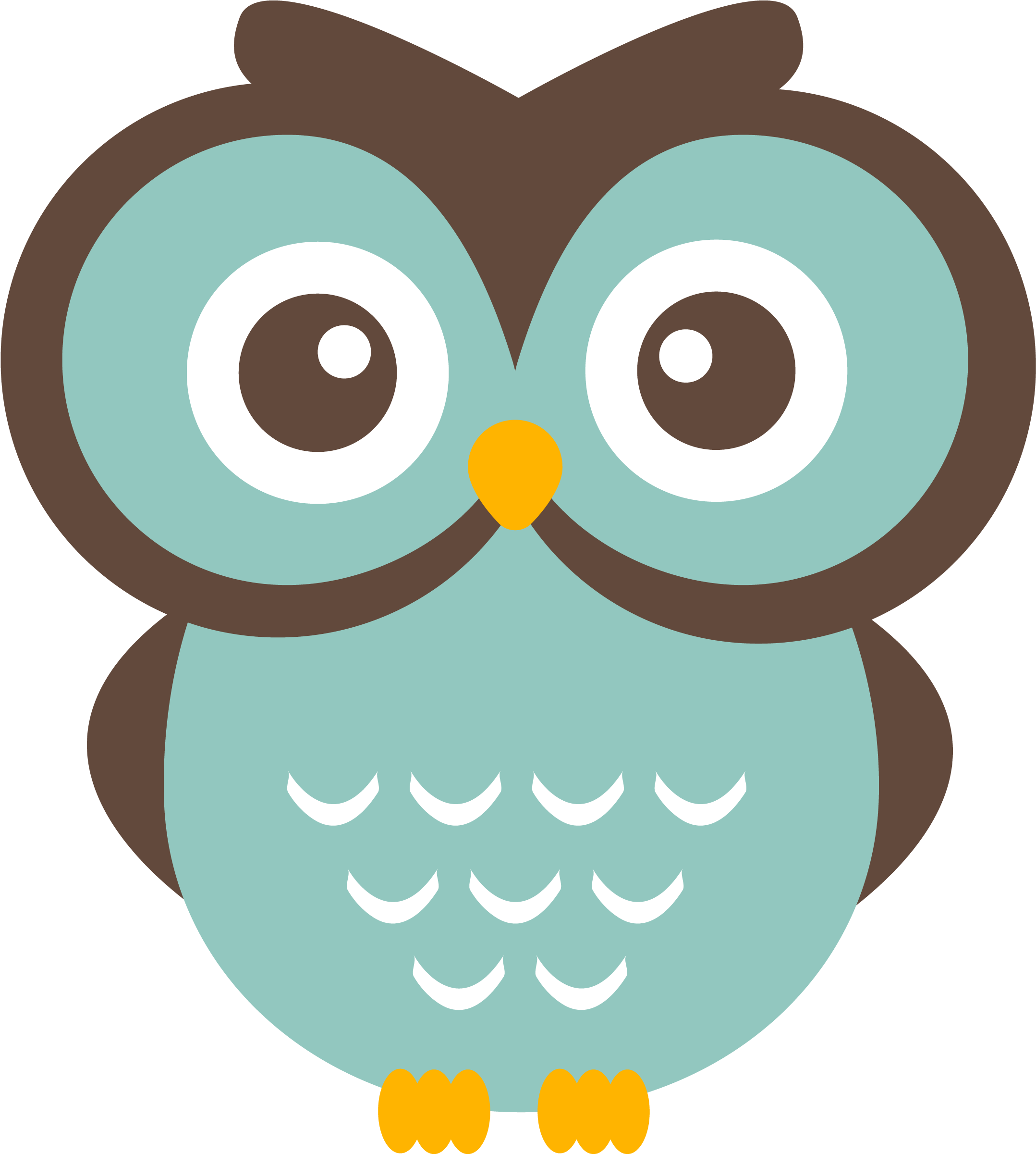 Download HD Hippie Clipart Owl - Cute Owl Clip Art Transparent PNG ...